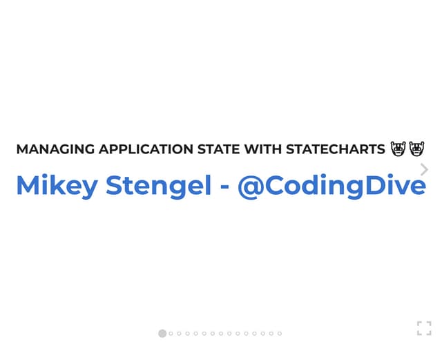 Managing application state with statecharts | PPT Managing application state with statecharts | PPT