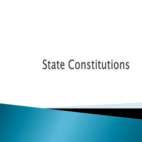 State constitutions | PPTX