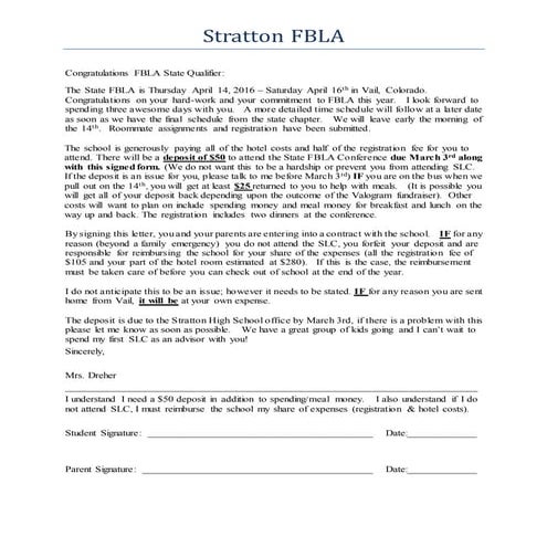 State fbla contract letter | DOCX