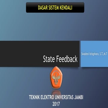 State feedback controller | PDF