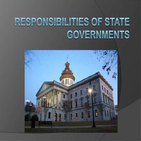 State Government Responsibilities | PPTX