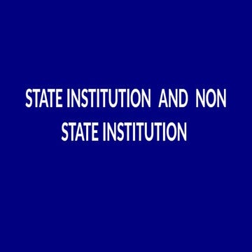 STATE AND NON INSTITUTION YOU ALWAYS TO COME GOD OF SCIENCE IN | PPTX