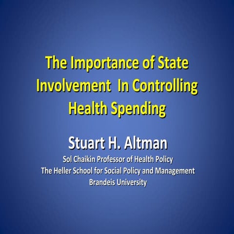 State involvement in controlling health rev 7.8. | PPT