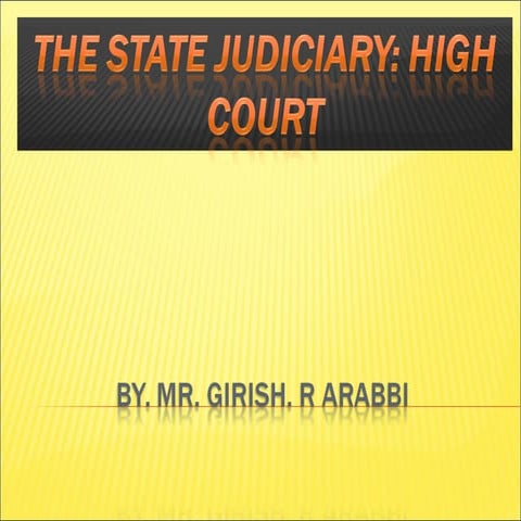 State Judiciary | PPT