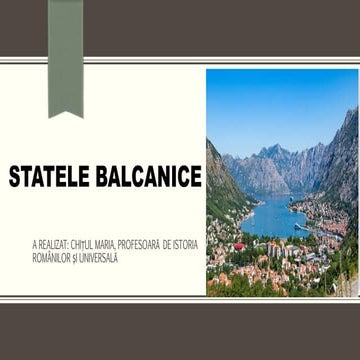 Statele balcanice | PPT