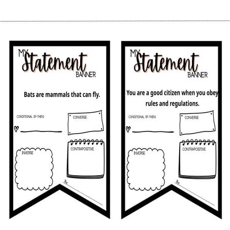 statement banner activity for Conditional | PPT
