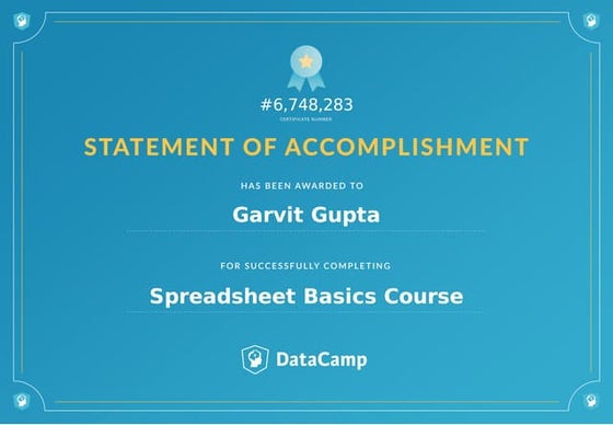Statement of Accomplishment | PPT