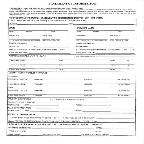 PNC Statement of information | PDF