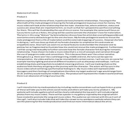 Statement of intent | DOCX