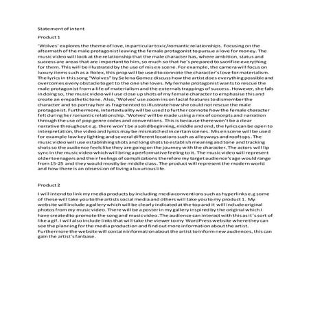 Statement of intent | PDF