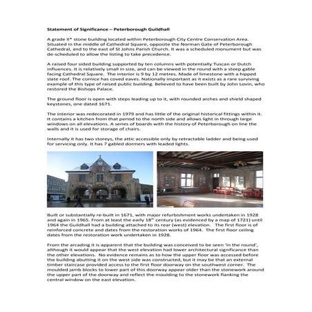 Statement of significance final | DOC