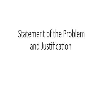 Rationale justification significance of study | PPTX