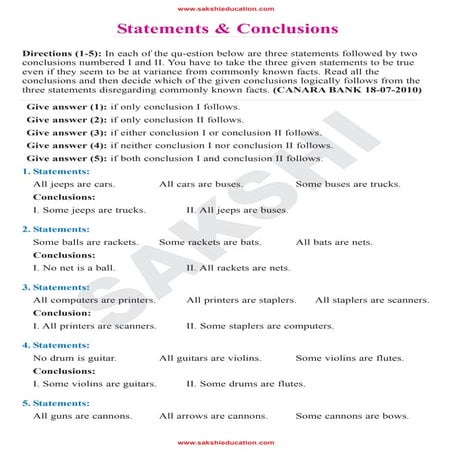 Statements conclusions 2 (1) | PDF