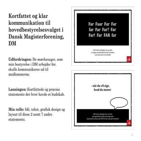 Statements til DM Privat | PPT