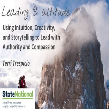 Leading at Altitude: Using Intuition, Creativity, and Storytelling to ...