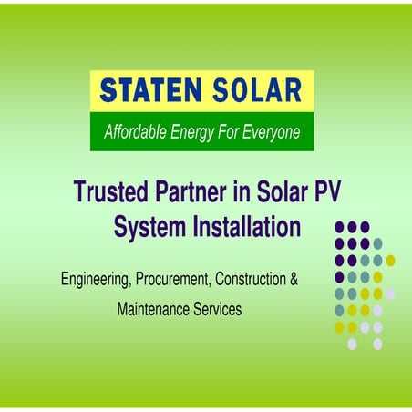 Staten solarprofile project development for spv power plants | PDF