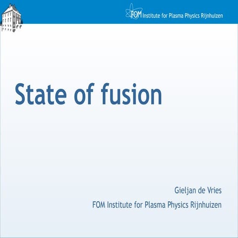 State of fusion | PPT