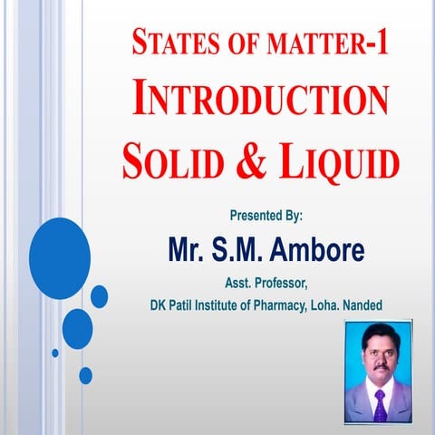 State of matter 1 introduction Solid, Liquid | PPT