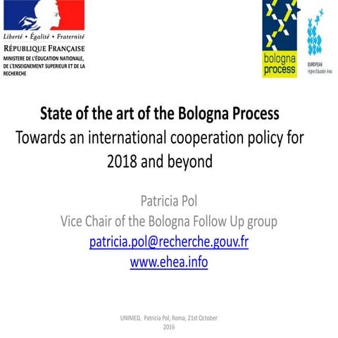 Introduction to the Bologna Process | PPTX