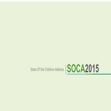 State Of the Children Address (SOCA) 2015 | PDF