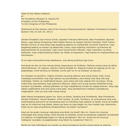 State of the nation address | DOC