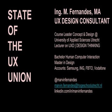 State of the ux union | PPTX