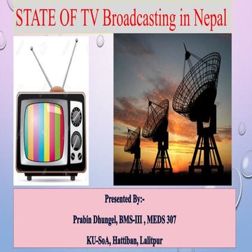 State of tv broadcasting in nepal | PPTX