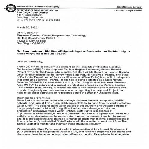 State Parks CEQA comments | PDF