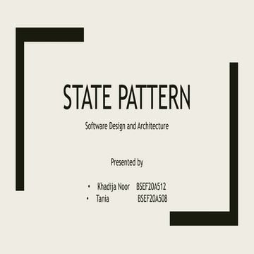 State Design Pattern In Gof Design Patterns Ppt