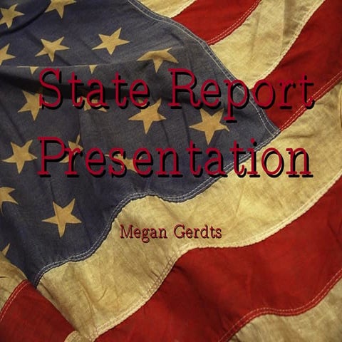 State Report Presentation Introduction | PPT