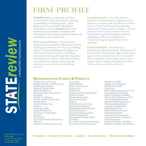 StateReview Services Overview | PDF | Legal Services Industry | Industries