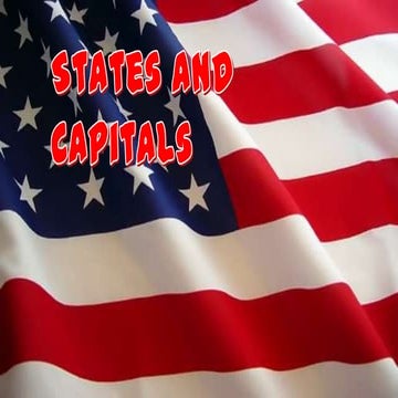 States and capitals | PPT