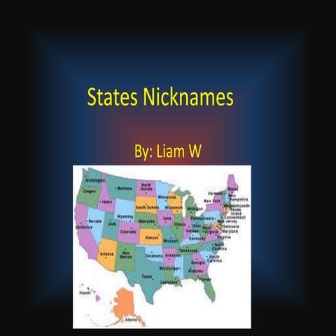 States nicknames 3 | PPTX