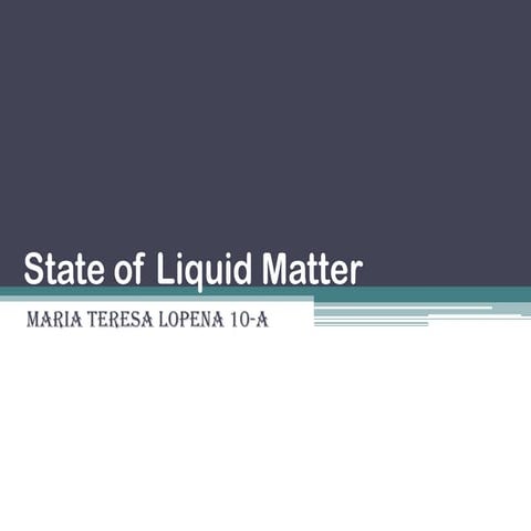 Properties of Liquids | PPTX