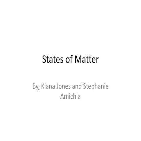 States Of Matter[1] | PPT