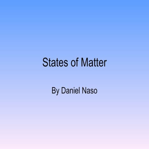 States of matter | PPT | Chemistry | Science