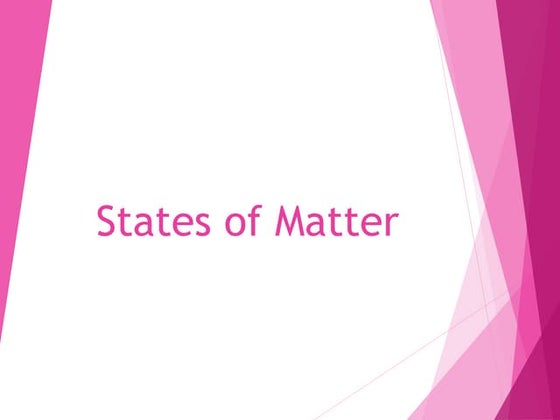 Grade 5 States of Matter | PPTX