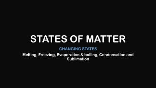 States of matter & gas laws | PPT