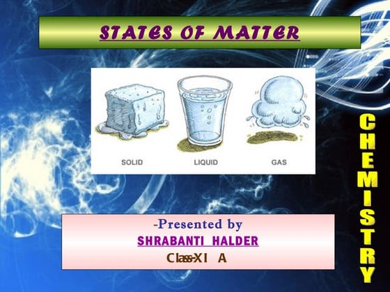 States Of Matter Power Point | PPT | Chemistry | Science