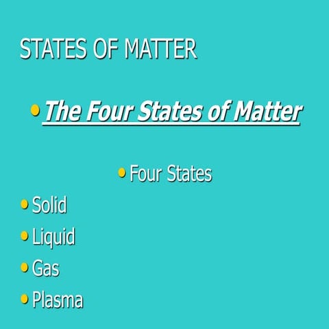 States of Matter 2020 | PPT | Physics | Science
