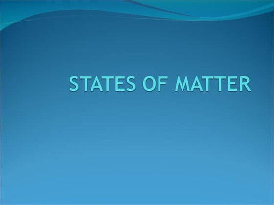 three states of matter | PPT