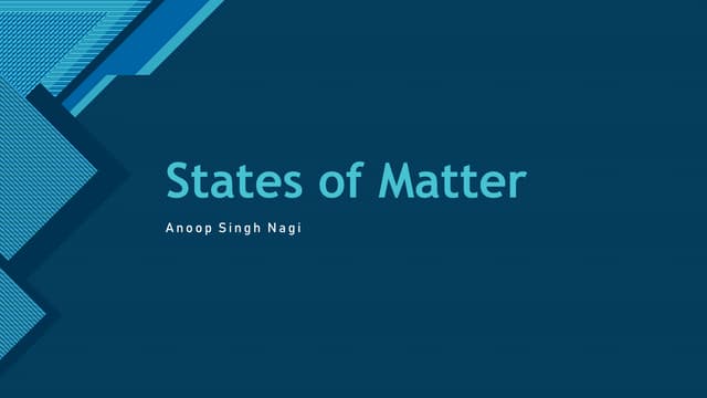 The Three States of Matter | PPTX