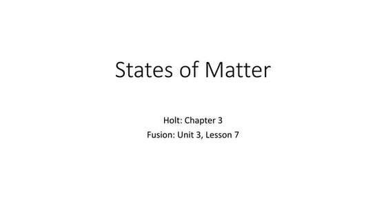 Physical and chemical properties of matter | PPT