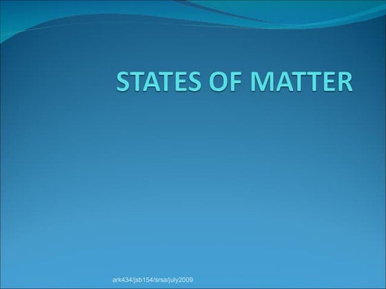 States of Matter for Class 9 | PPT