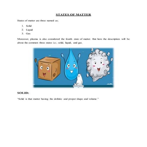 States of Matter Power Point and stages o | PPTX