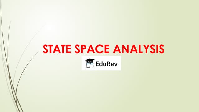 State space models | PPT