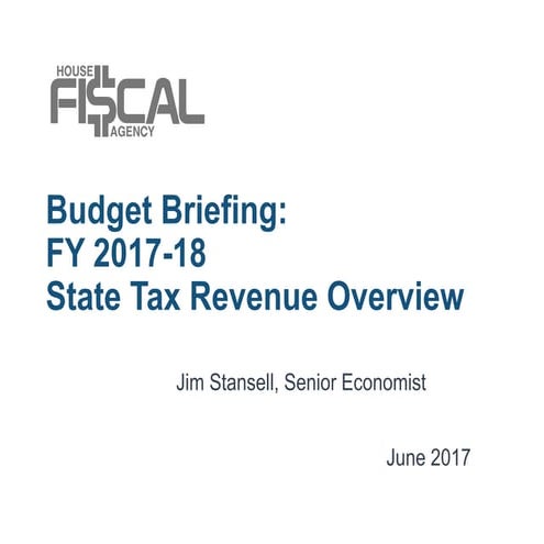 FY 2017-2018 State Tax Revenue | PPT