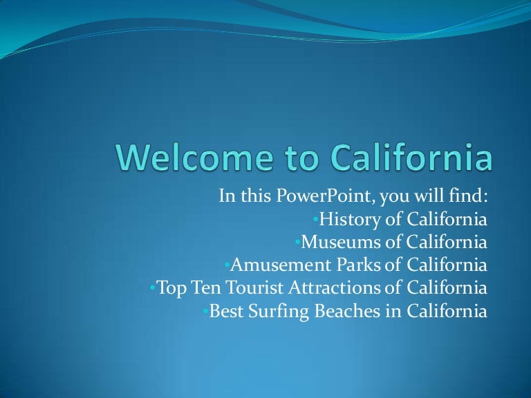 California Powerpoint