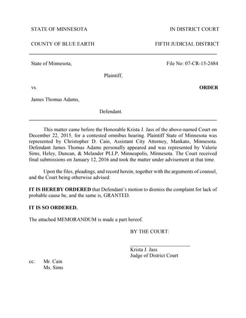 Order of dismissal | PDF