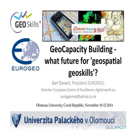 GeoCapacity Building - what future for 'geospatial geoskills'? | PPT